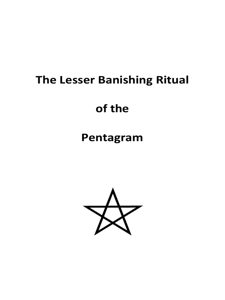 Lesser Banishing Ritual of the Pentagram | PDF | Wound | Nature