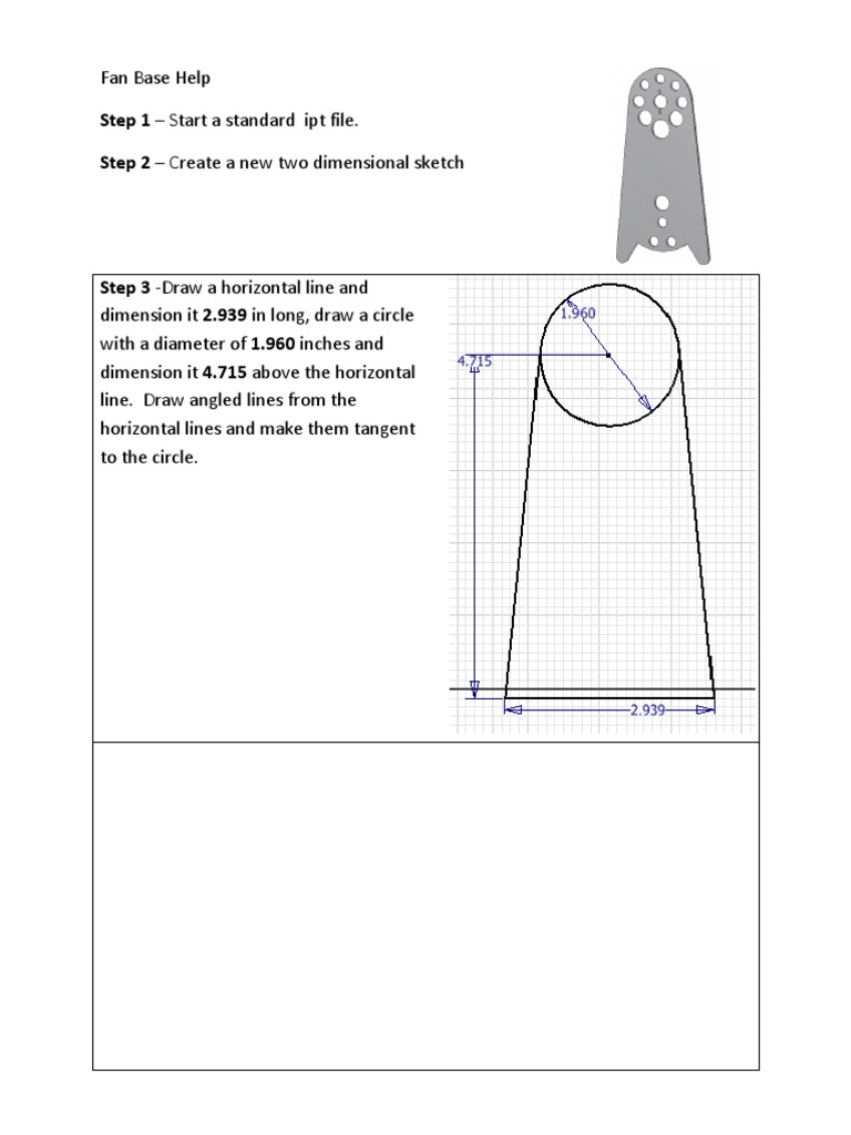 Fan Base Help | PDF | Diameter | Circle