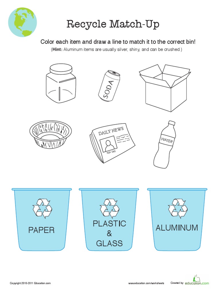 Recycle Match Up | PDF
