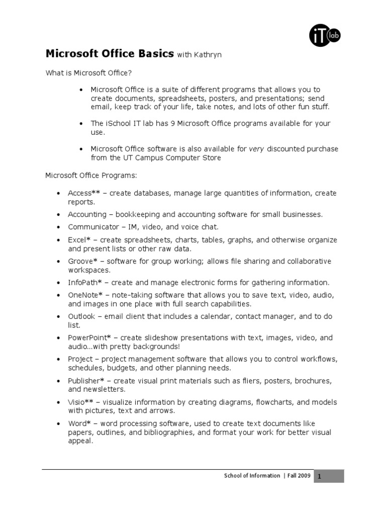 Microsoft-Office 20090910 Print | PDF | Microsoft Office | Application Software