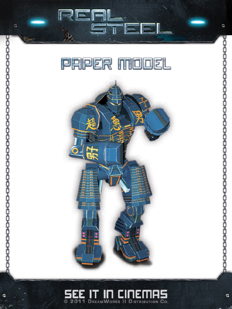 Real Steel Paper Model Detailed Blank | PDF