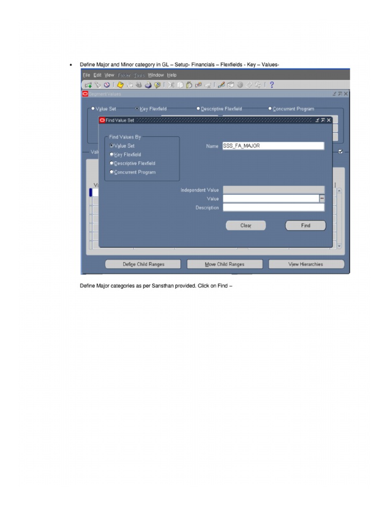 Fixed Asset Setup Screenshots - Oracle Documents | PDF