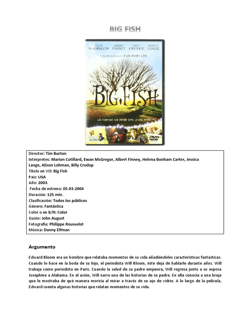 Big Fish | PDF | Cine | Ocio