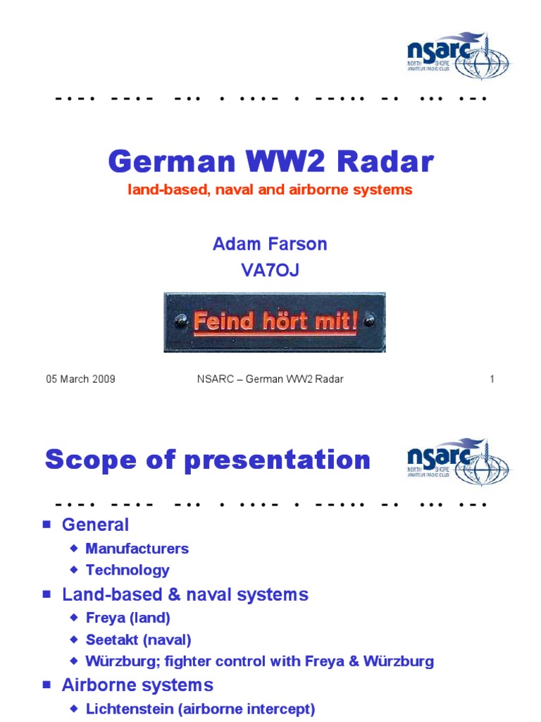 German Radar | PDF | Radio Technology | Telecommunications