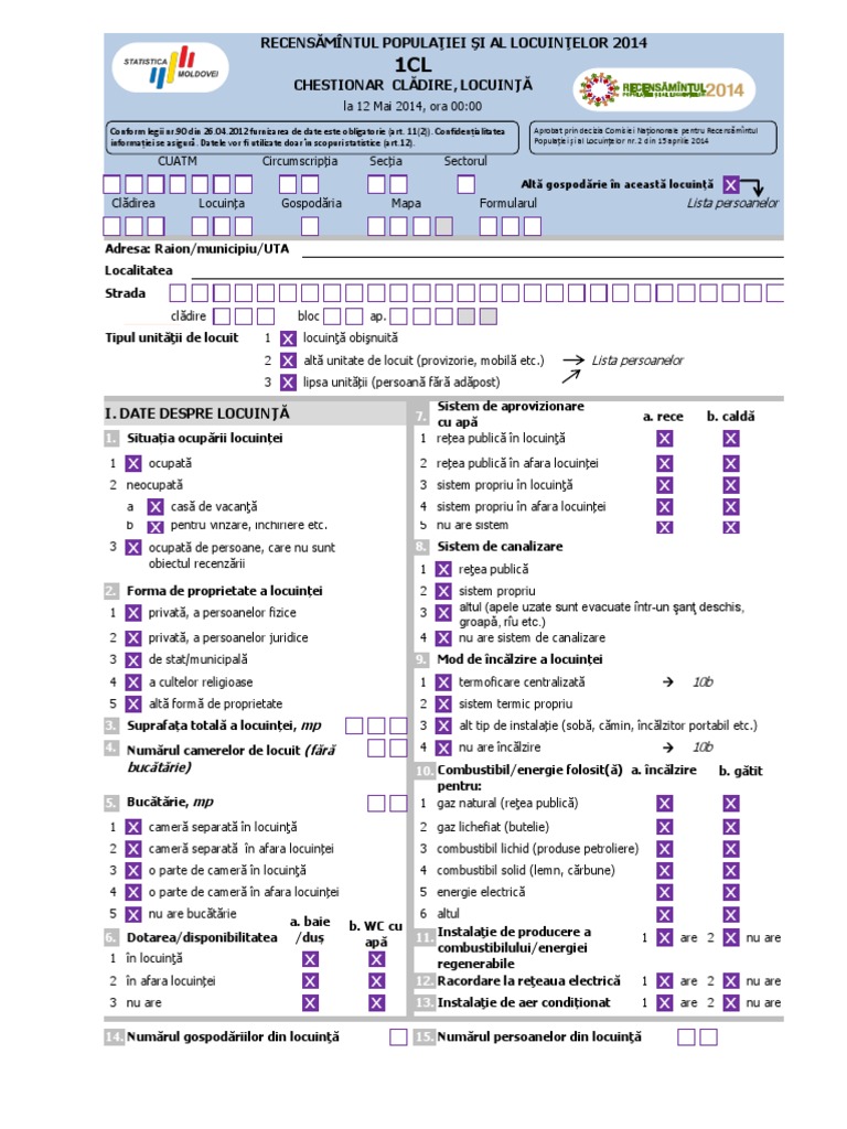 Chestionar Locuință | PDF