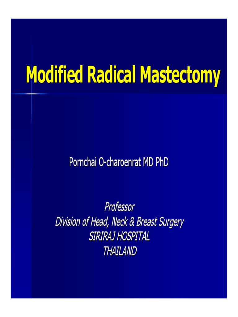 MRM | PDF | Mastectomy | Breast Cancer