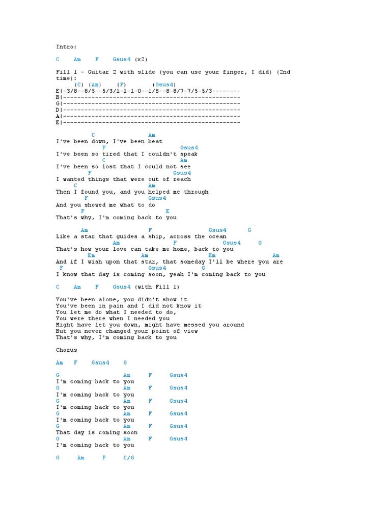 Back To You | PDF