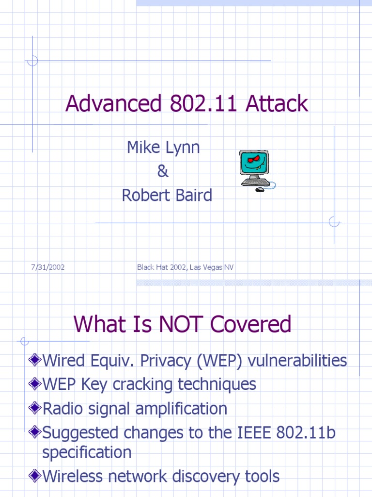 Advanced 802.11 Attack | PDF | Computer Network | Cyberwarfare