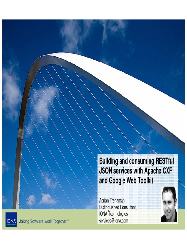 RESTful Services With GWT and Apache CXF | PDF | Representational State Transfer | Json