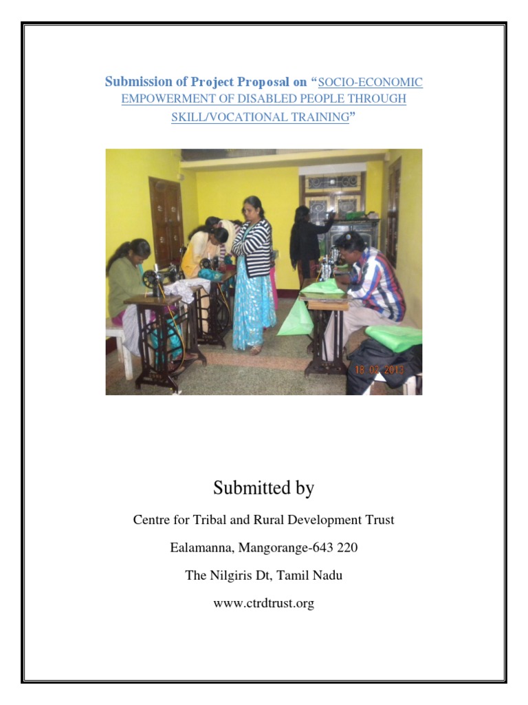 DIsability Project Concept Note - CTRD Trust | PDF | Empowerment ...