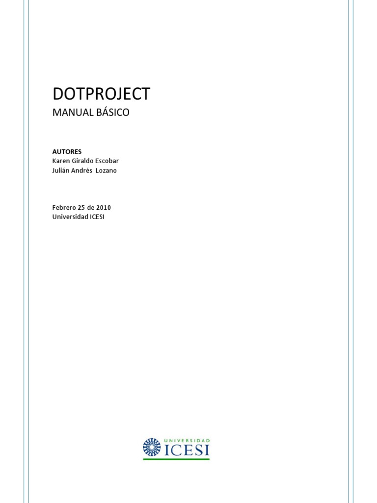 MANUAL DotProject | PDF | Foro de Internet | Archivo de computadora