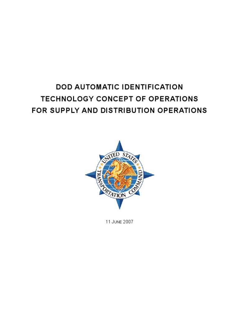11 June 2007 Dod AIT Conops | PDF | Supply Chain | Radio Frequency ...