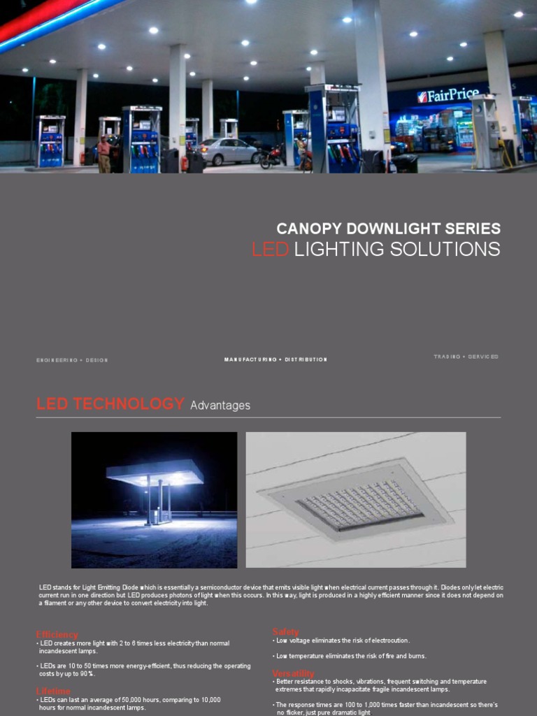 Lighting Solutions: Canopy Downlight Series | PDF | Light Emitting ...