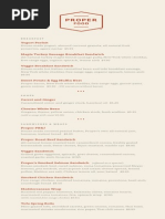 Springbone Kitchen Menu | PDF | Broth | Chocolate