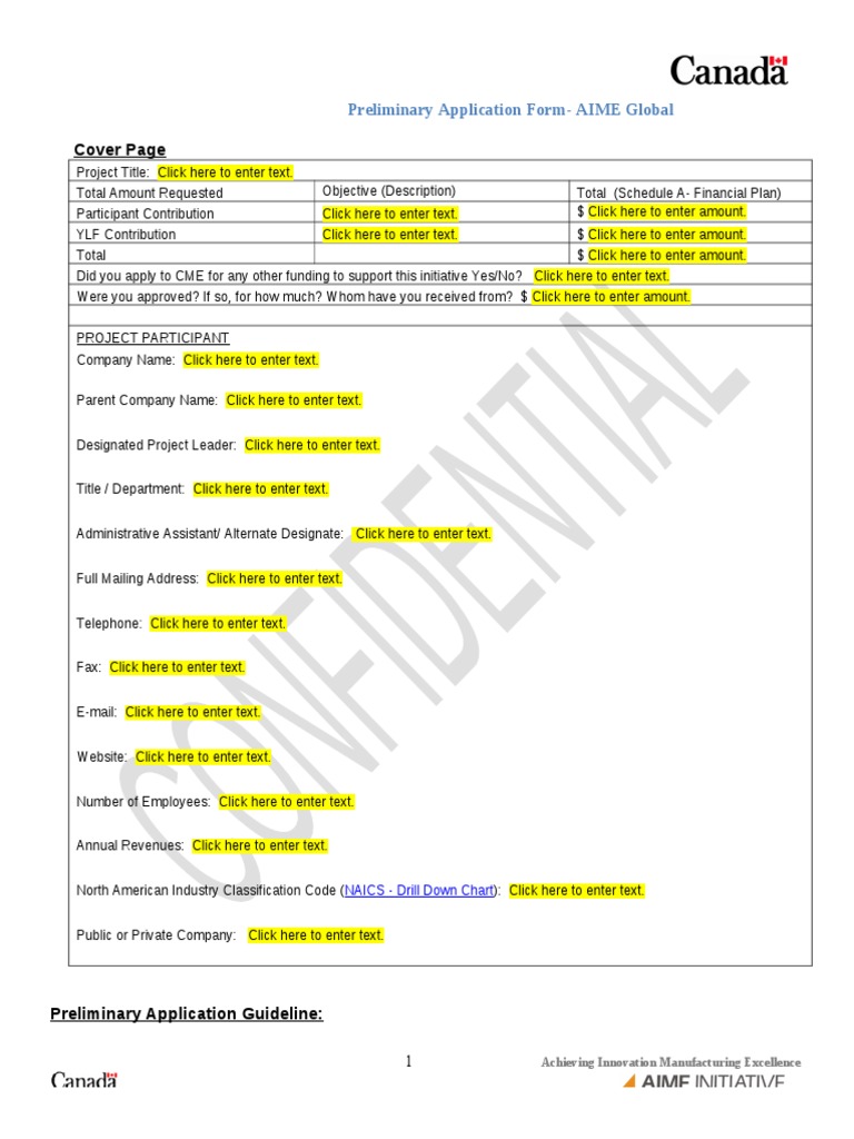 Global - Preliminary ApplicationGloabal Preliminary App | PDF | Business