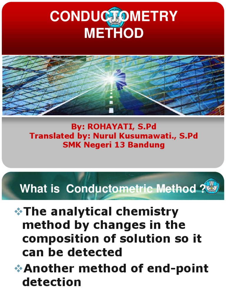 Conductometric Method Overview | PDF | Chemistry | Physical Sciences