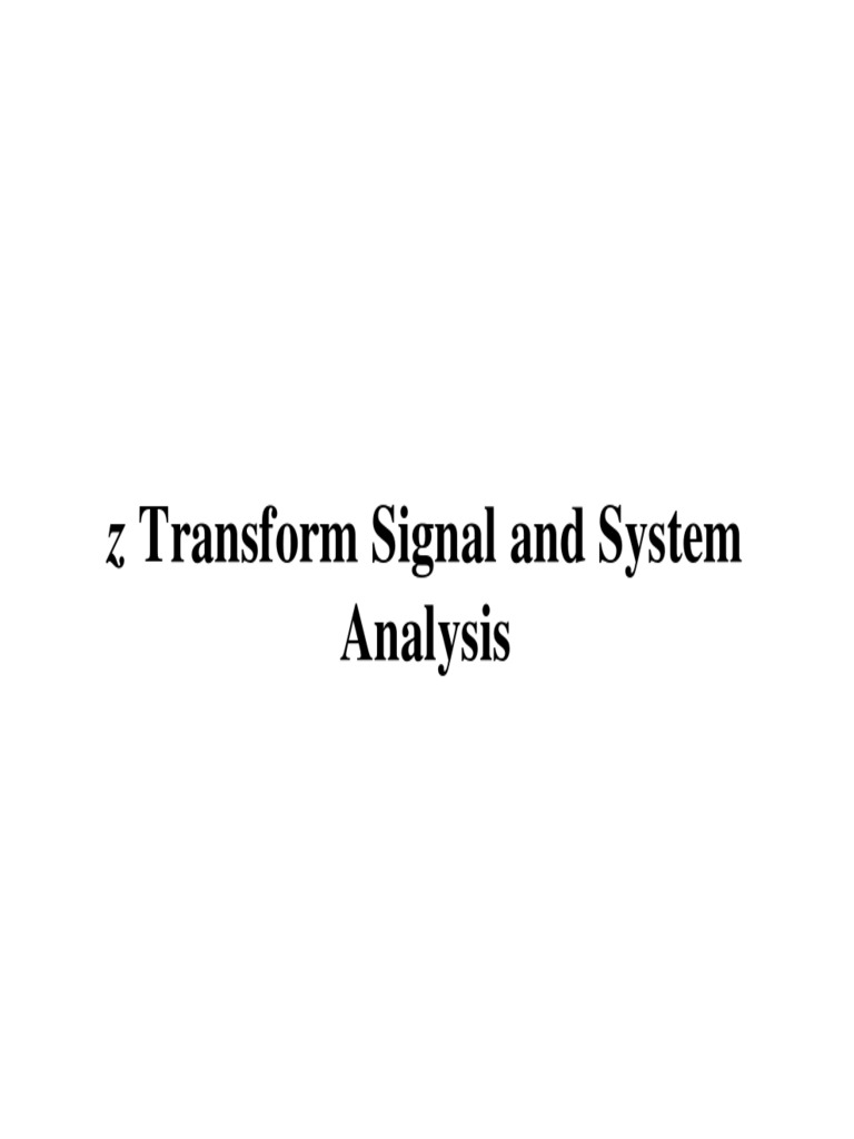 Z-Transform Stability Analysis | PDF | Sampling (Signal Processing ...