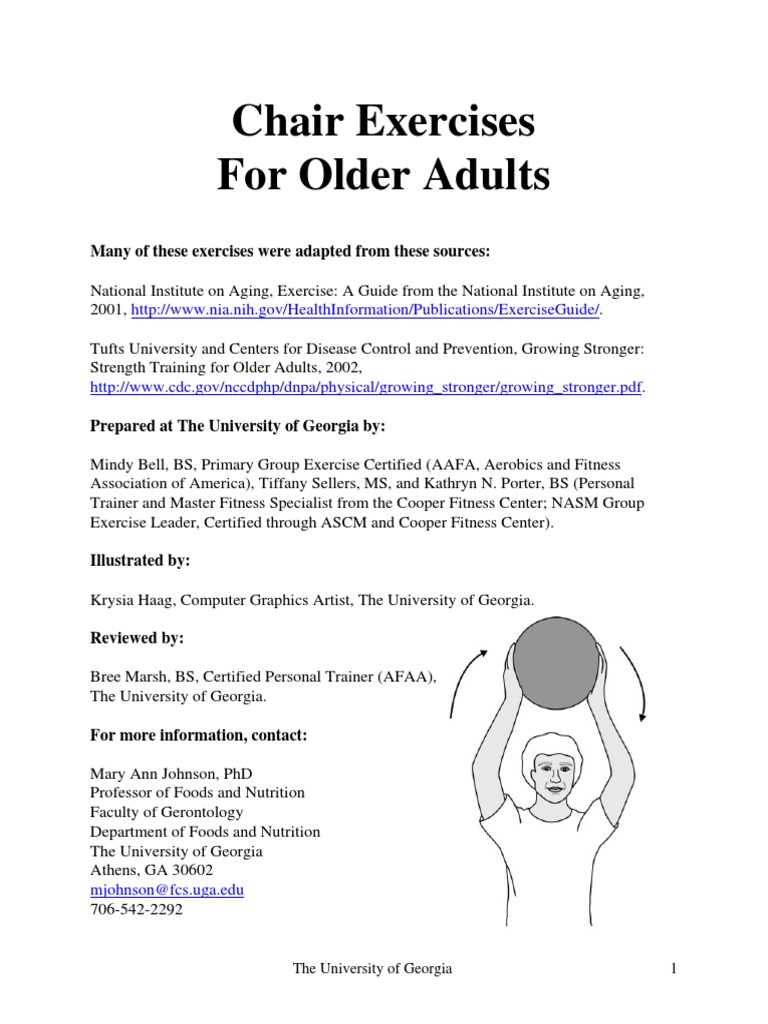 Chair Exercises For Older Adults: Many of These Exercises Were Adapted ...