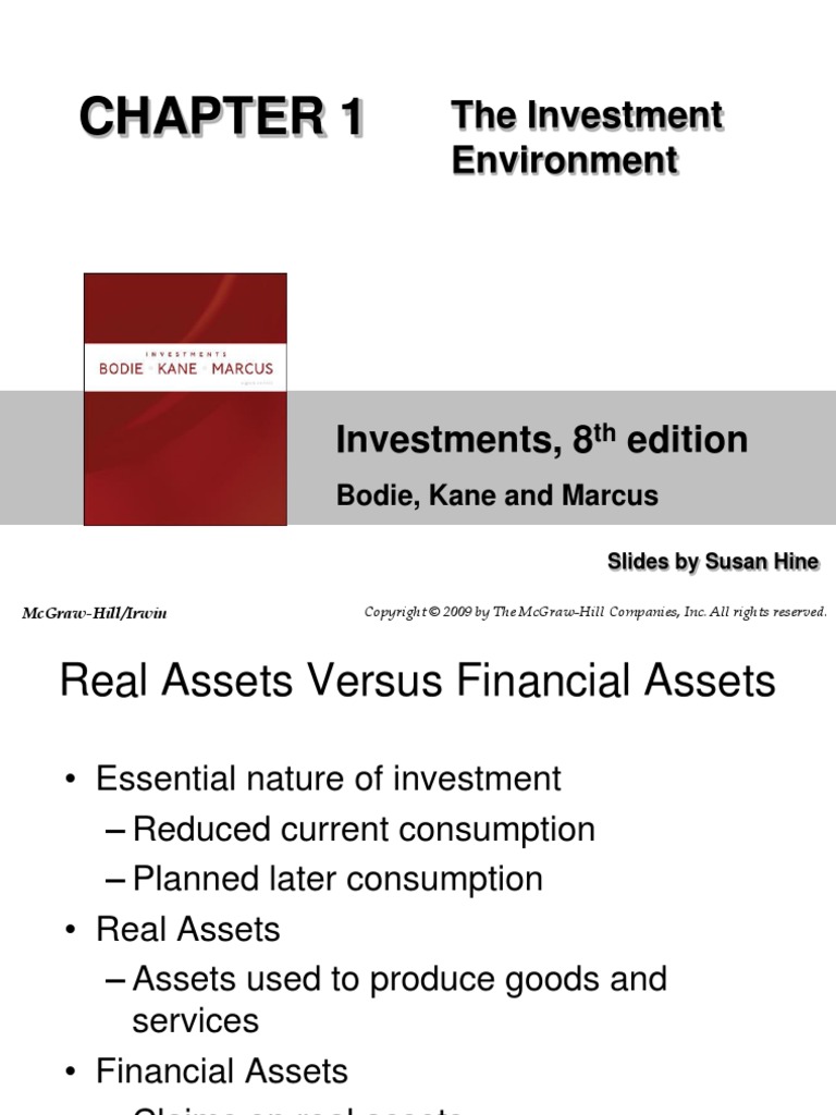The Investment Environment: Bodie, Kane and Marcus | PDF | Finance ...