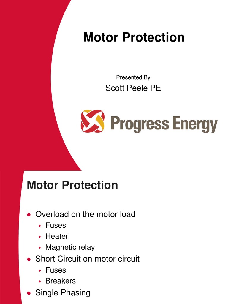 Motor Protection | PDF | Fuse (Electrical) | Relay