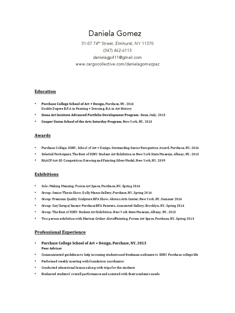 Daniela Gomez CV | PDF