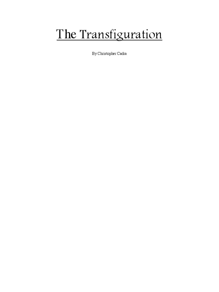 The Transfiguration | PDF | Lord's Prayer | Religion And Belief