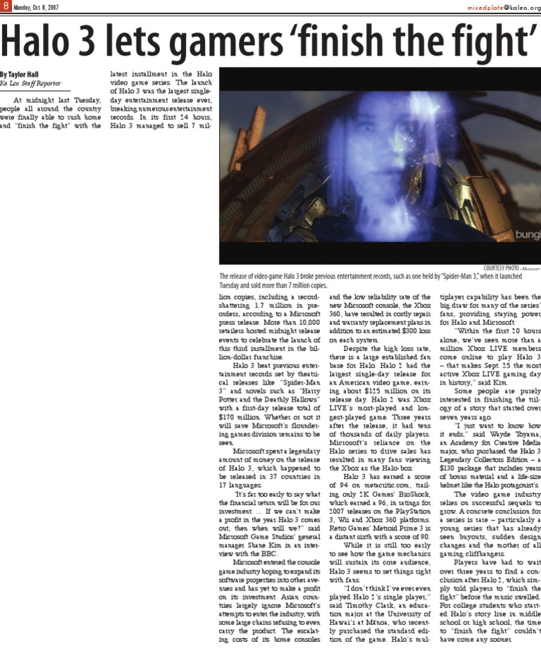 Halo 3 | PDF | Xbox 360 | Video Games