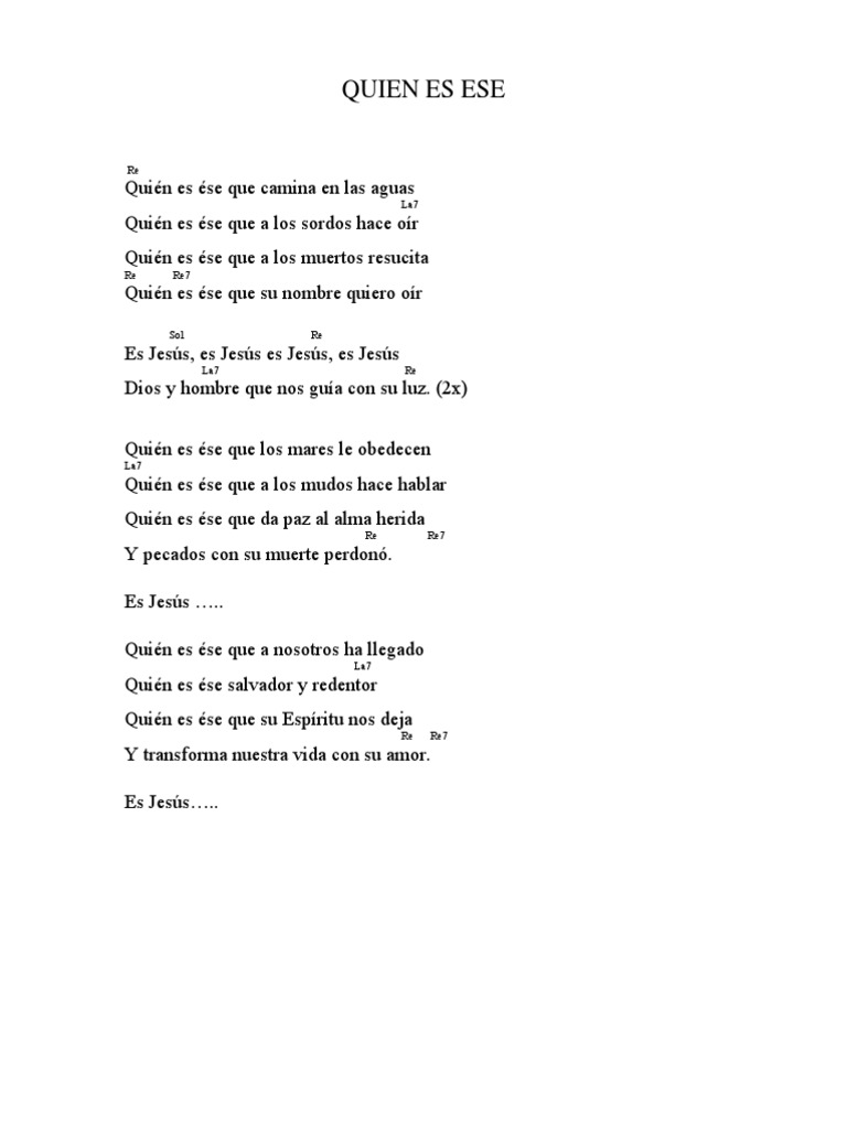 Quien Es Ese | PDF
