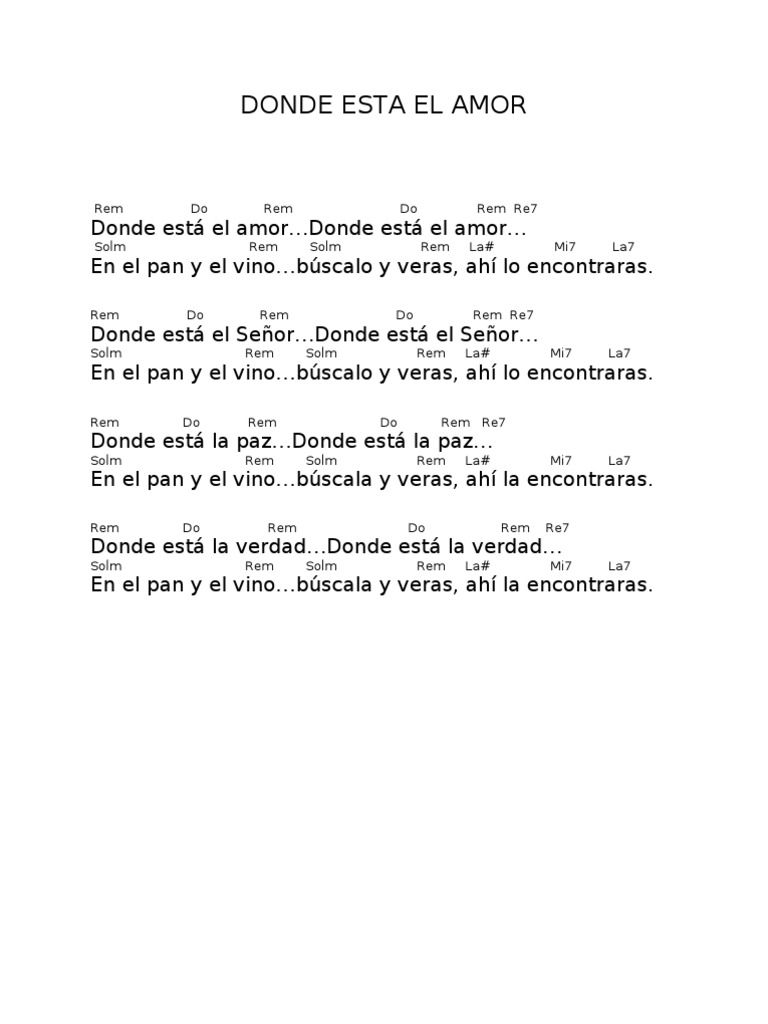 Donde Esta El Amor Pdf