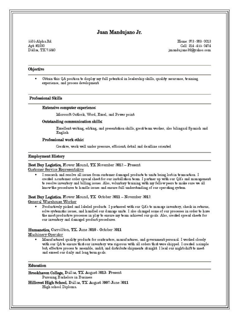 Juan Resume | PDF