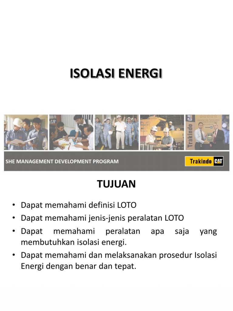 Program Isolasi Energi LOTO SHEMDP | PDF