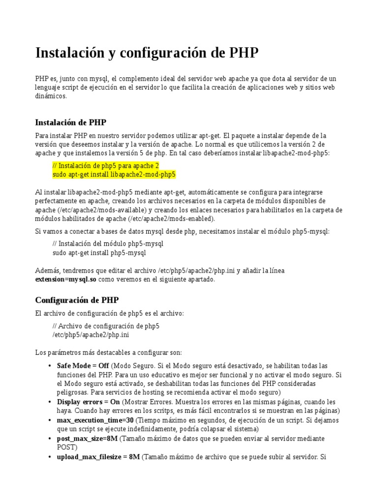 Untitled 1 | PDF | Php | Servidor HTTP Apache