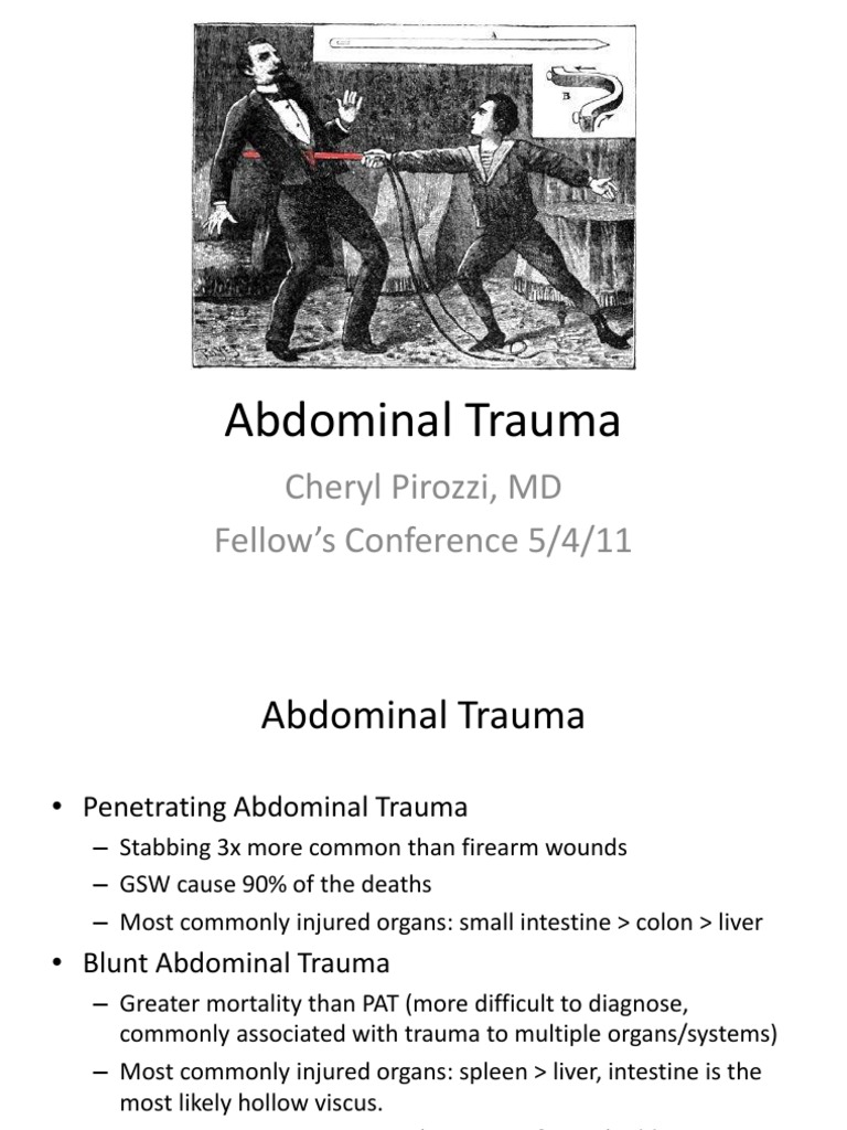 Blunt vs Penetrating Abdominal Trauma | PDF | Major Trauma | Medical ...