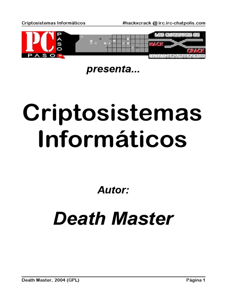 Guía de Criptosistemas Informáticos | PDF | Criptografía | Cifrado