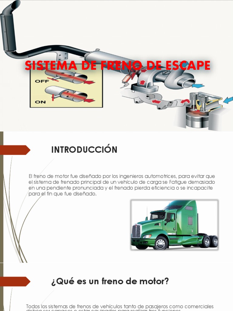 Funcionamiento del Freno de Escape | PDF | Vehículos | Tecnología de ...