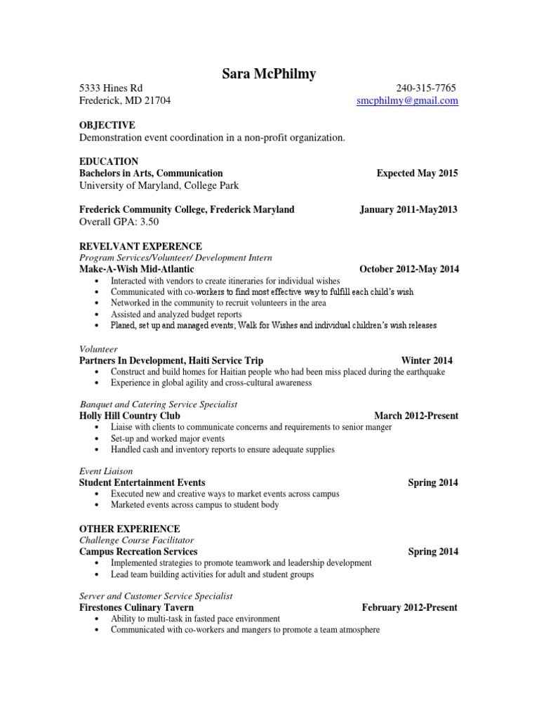 Resume-End SPR 2014 | PDF | Career & Growth | Business