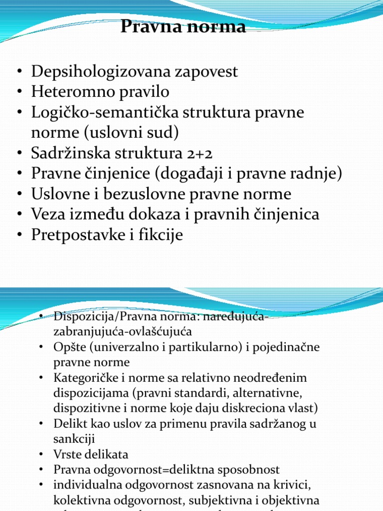 Pravne Norme I Pravni Akti | PDF