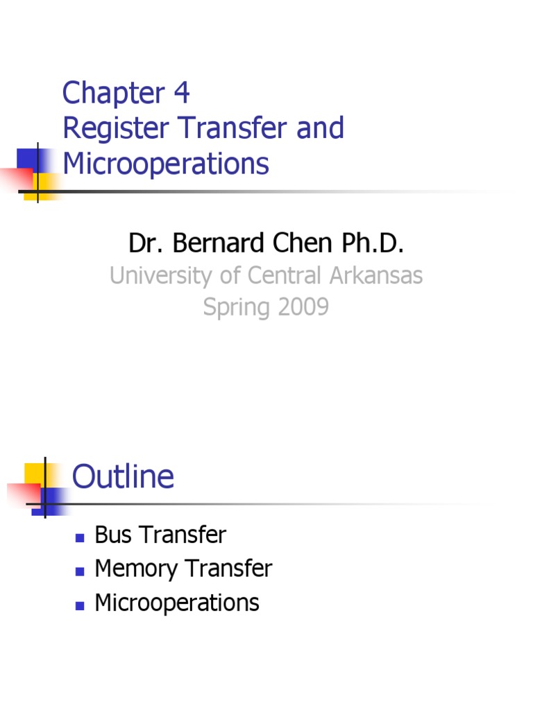 Lec10 Register Transfer and Microoperations | PDF | Arithmetic | Digital Electronics