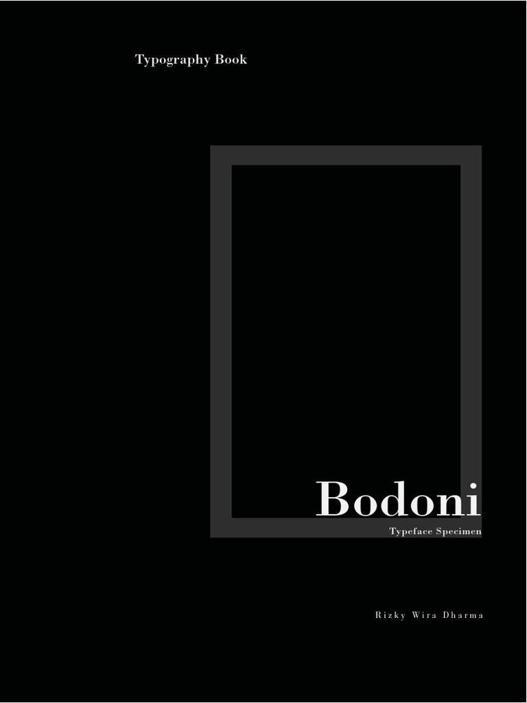 Bodoni Book | PDF | Kajian Bahasa Asing | Griya & Taman