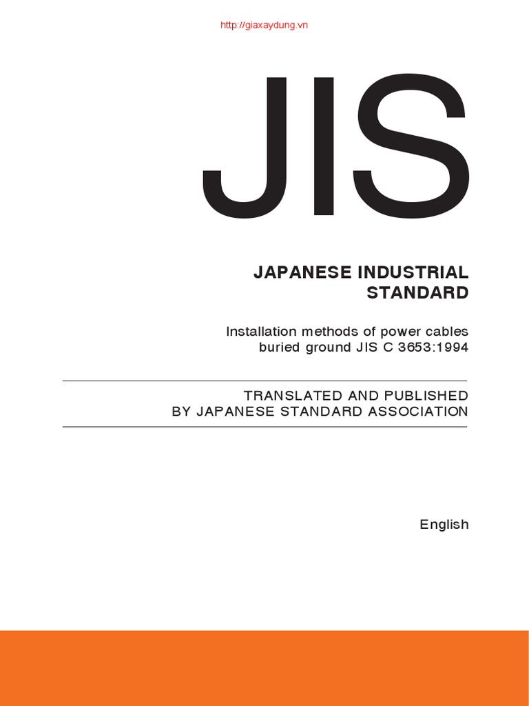 JIS C 3653-1994 Tieu Chuan (Cho Cap Ngam Den 7kV) | PDF | Pipe (Fluid Conveyance) | Cable
