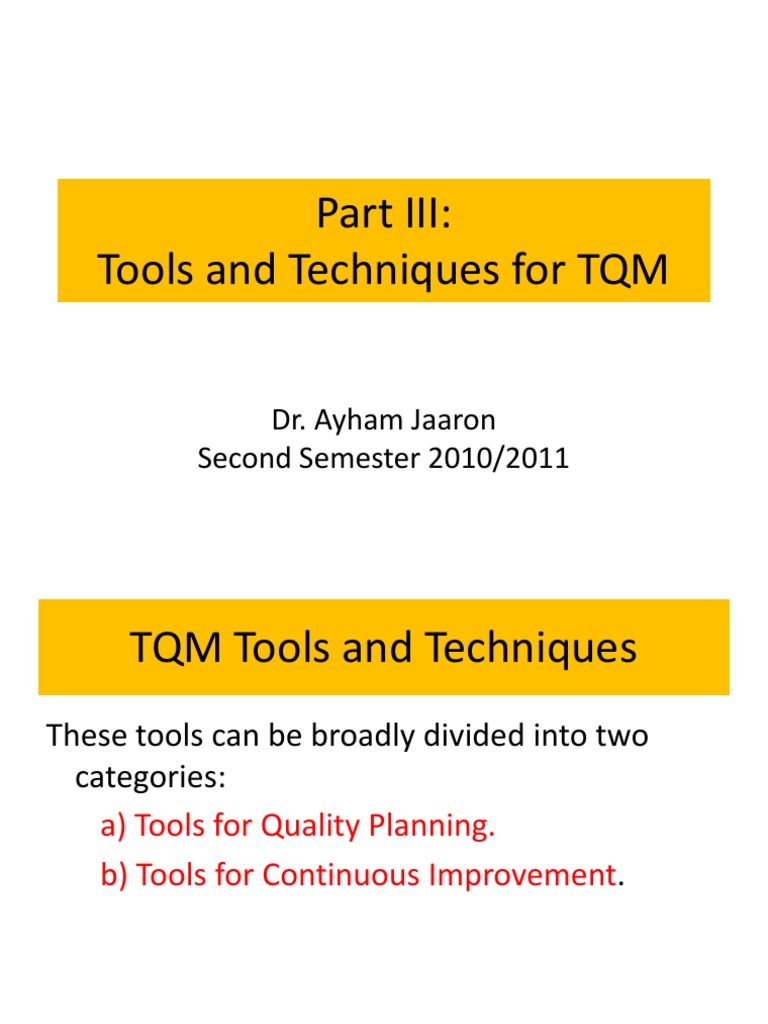 2516 (3) TQM Tools and Techniques | PDF | New Product Development | Design