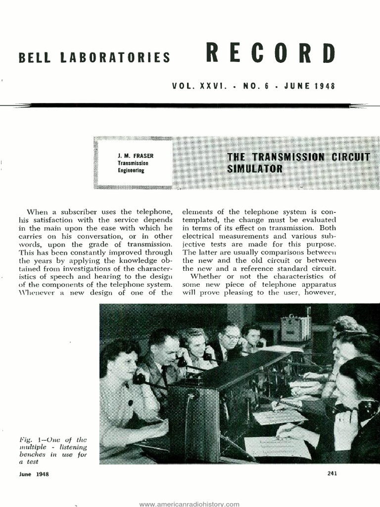 Bell Laboratories Record 1948 06 | PDF