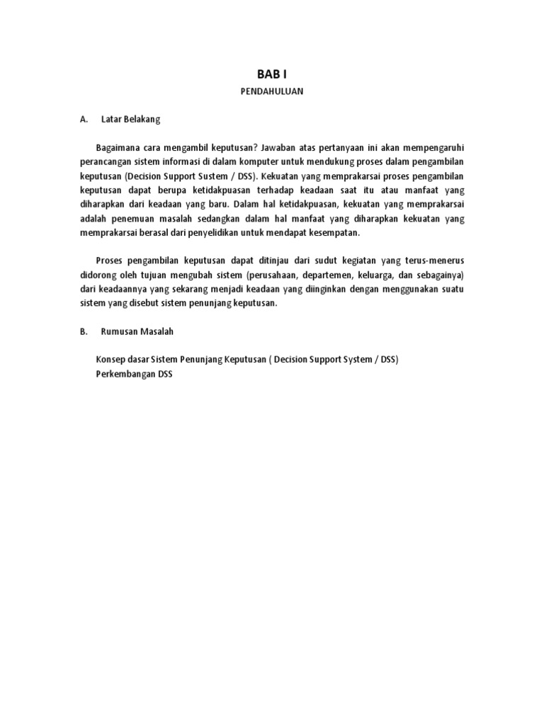 Laporan DSS Dengan Metode WP | PDF