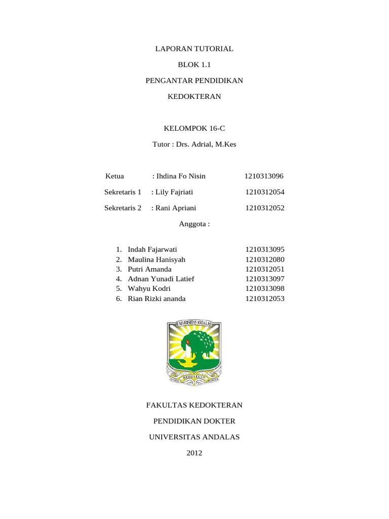 Laporan Tutorial Modul 5 Blok 1.1 | PDF