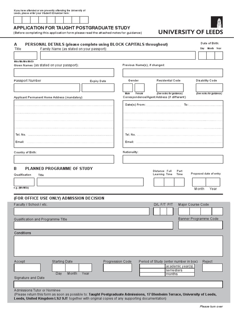 Pgt Application Form | International English Language Testing System ...