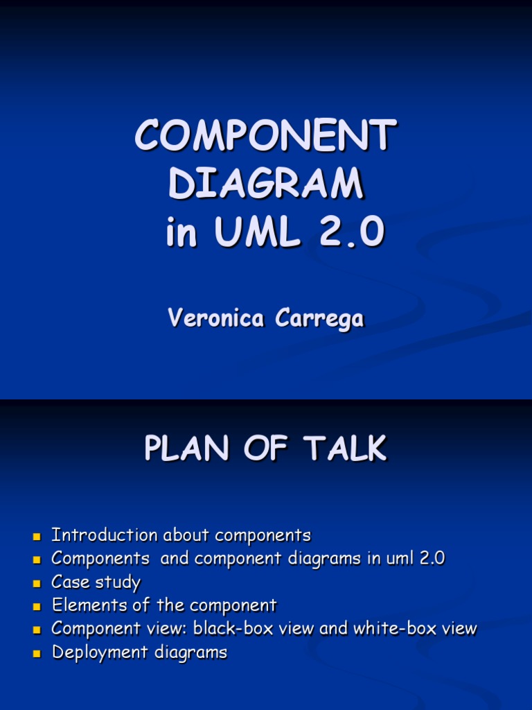 Component Diagram in UML 2.0: Veronica Carrega | PDF | Component Based ...