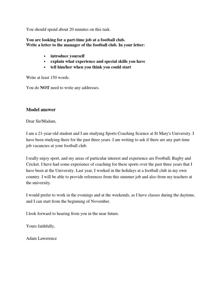 IELTS General Writing Task 1 | PDF