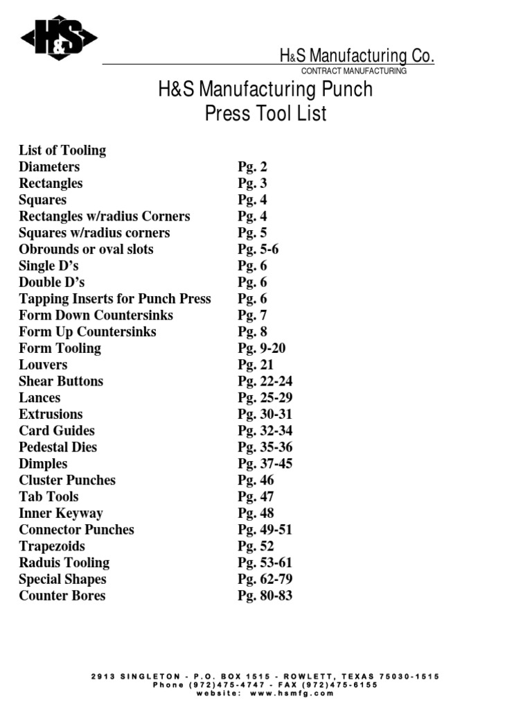 Tool List | PDF