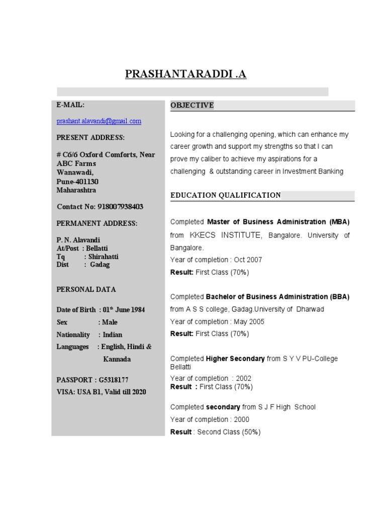 Prashant Resume | PDF | Securities Lending | Securities (Finance)