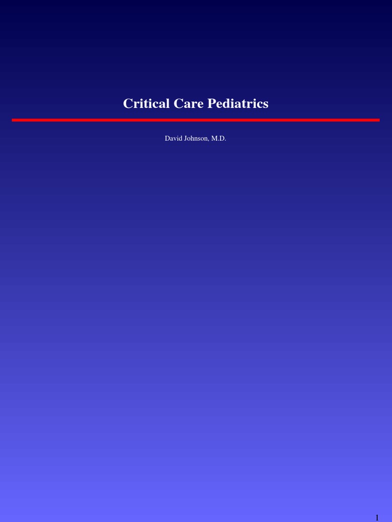 Pediatric Respiratory Failure Insights | PDF | Shock (Circulatory) | Thorax